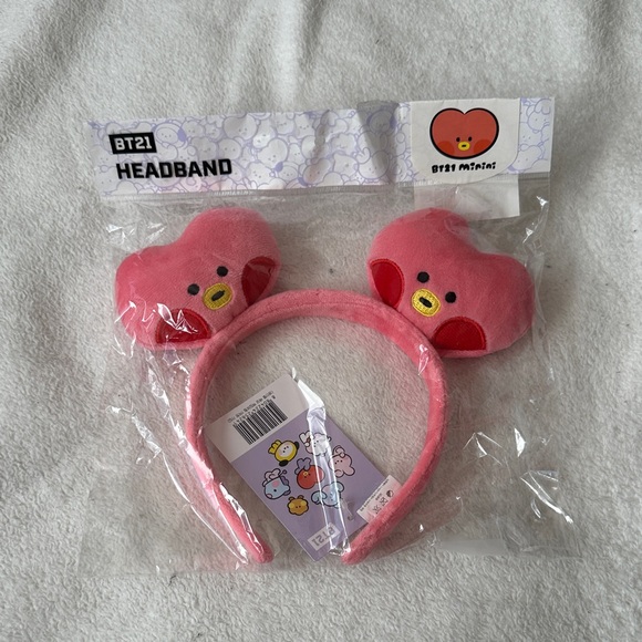 bt21 | Accessories | Bts Bt2 Tata Plush Headband Line Friends Kpop ...